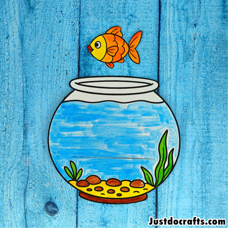 Paper Fish in Aquarium Craft for Kids (Free PDF Printable Template ...
