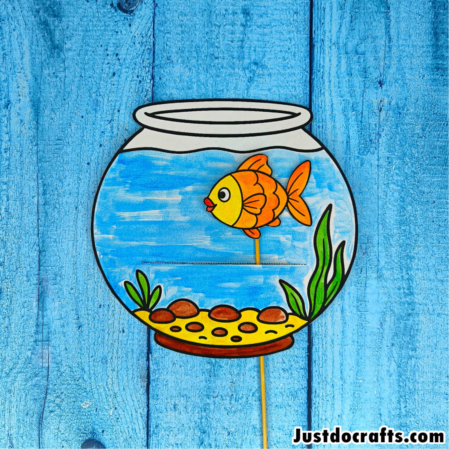 Paper Fish in Aquarium Craft for Kids (Free PDF Printable Template ...