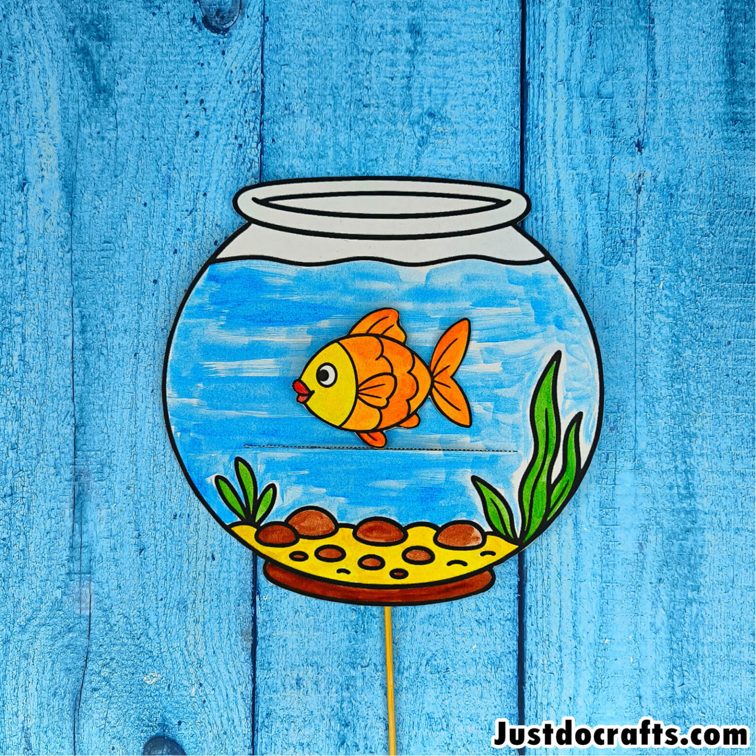 Paper Fish in Aquarium Craft for Kids (Free PDF Printable Template ...