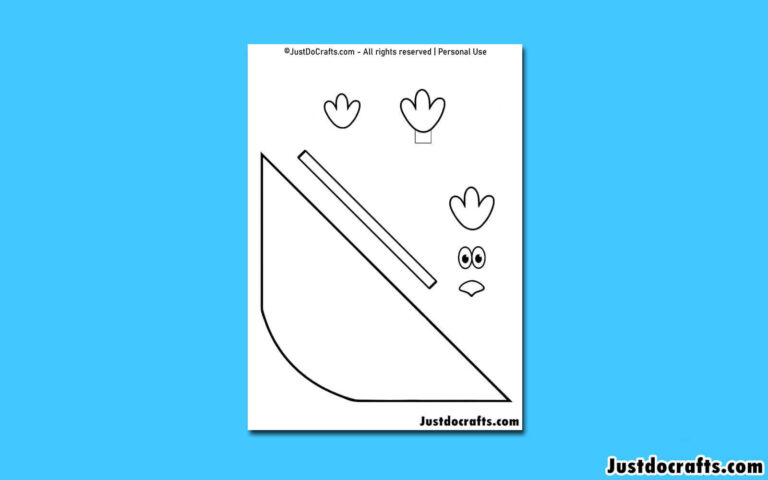 Easy Paper Chicken Craft for Kids (Free PDF Printable Template) - Just ...