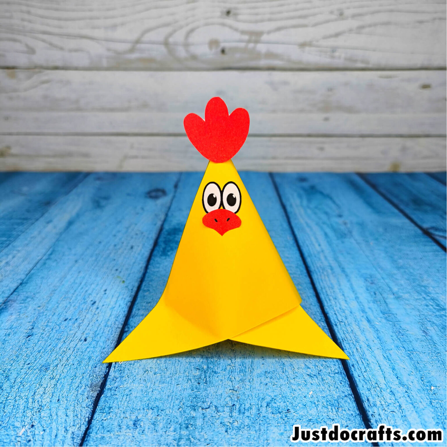 Easy Paper Chicken Craft for Kids (Free PDF Printable Template) - Just ...