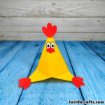 Easy Paper Chicken Craft for Kids (Free PDF Printable Template) - Just ...