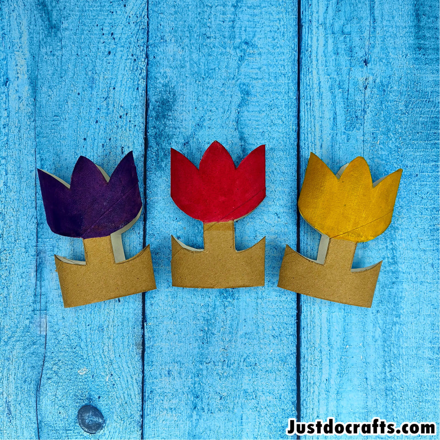 Easy Toilet Paper Roll Tulip Craft - Just Do Crafts