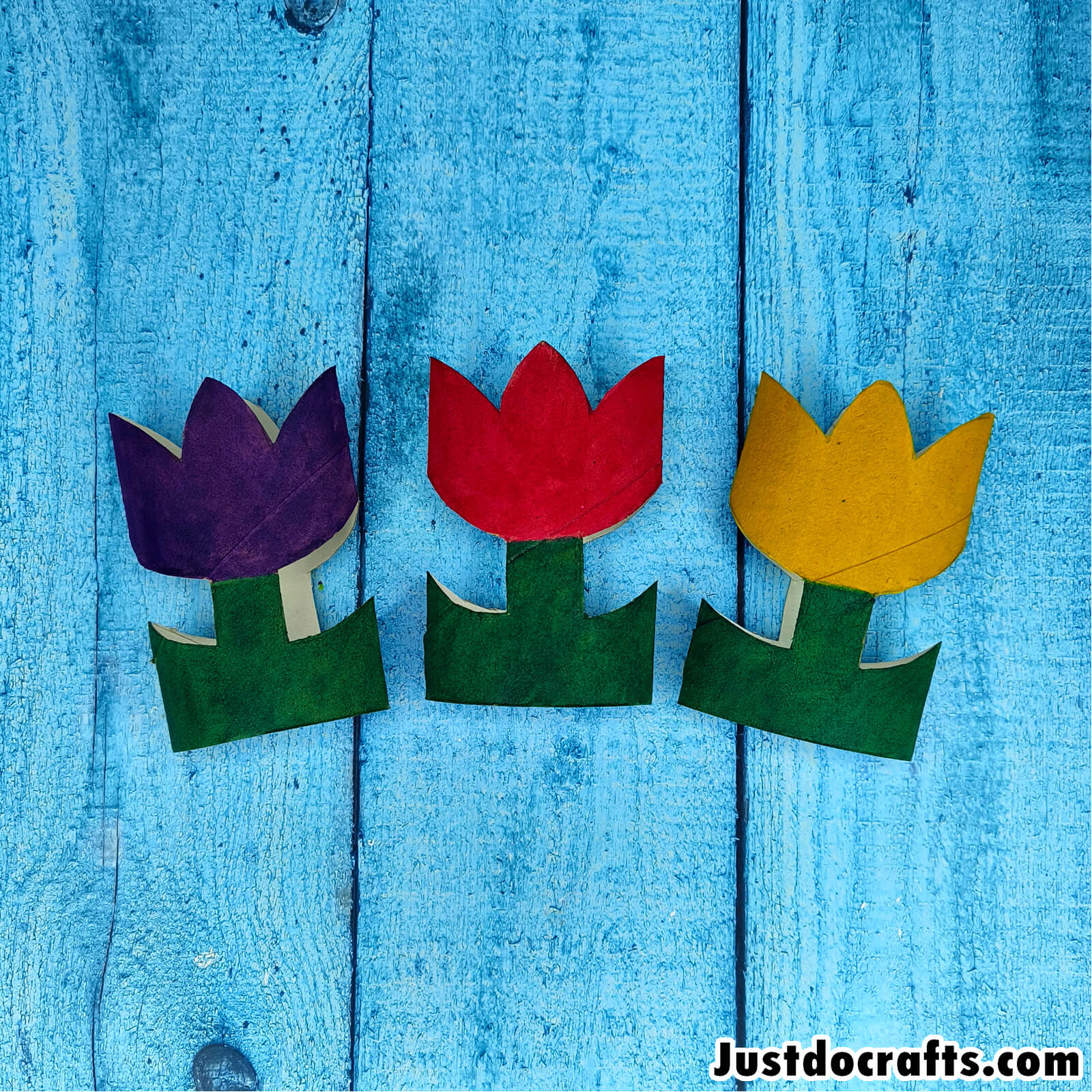 Easy Toilet Paper Roll Tulip Craft - Just Do Crafts