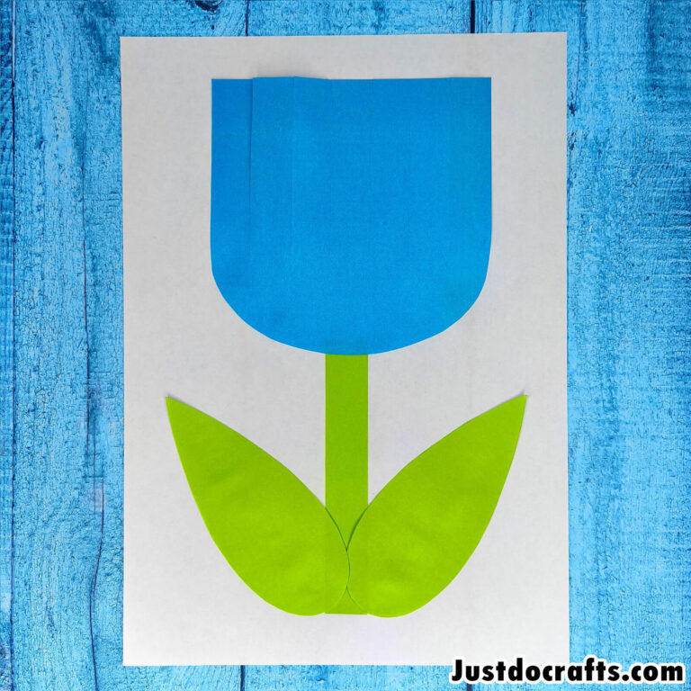 Easy Spring Paper Flower Craft for Kids (Free PDF Printable Template ...