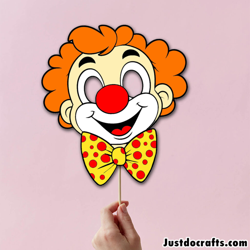 Paper Clown Crafts and Printables (Free PDF Templates) - Just Do Crafts