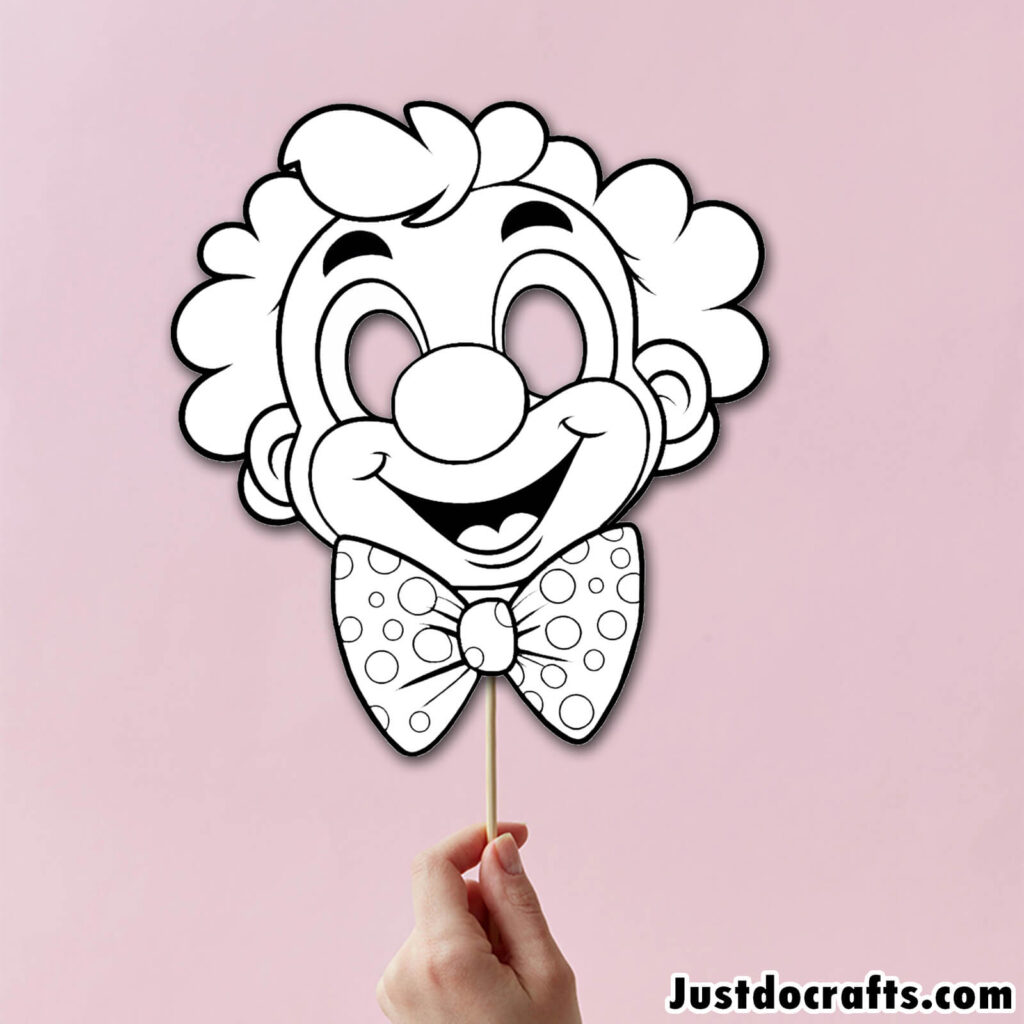 Paper Clown Crafts and Printables (Free PDF Templates) - Just Do Crafts